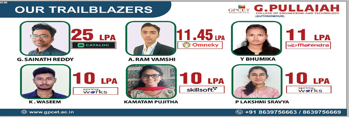 G PULLAIAH COLLEGE OF ENGINEERING & TECHNOLOGY